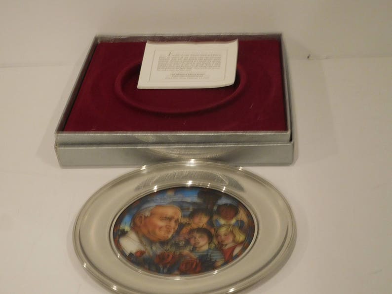Collectible Plates-the Papal Visit Pope John Paul II Plate - Etsy