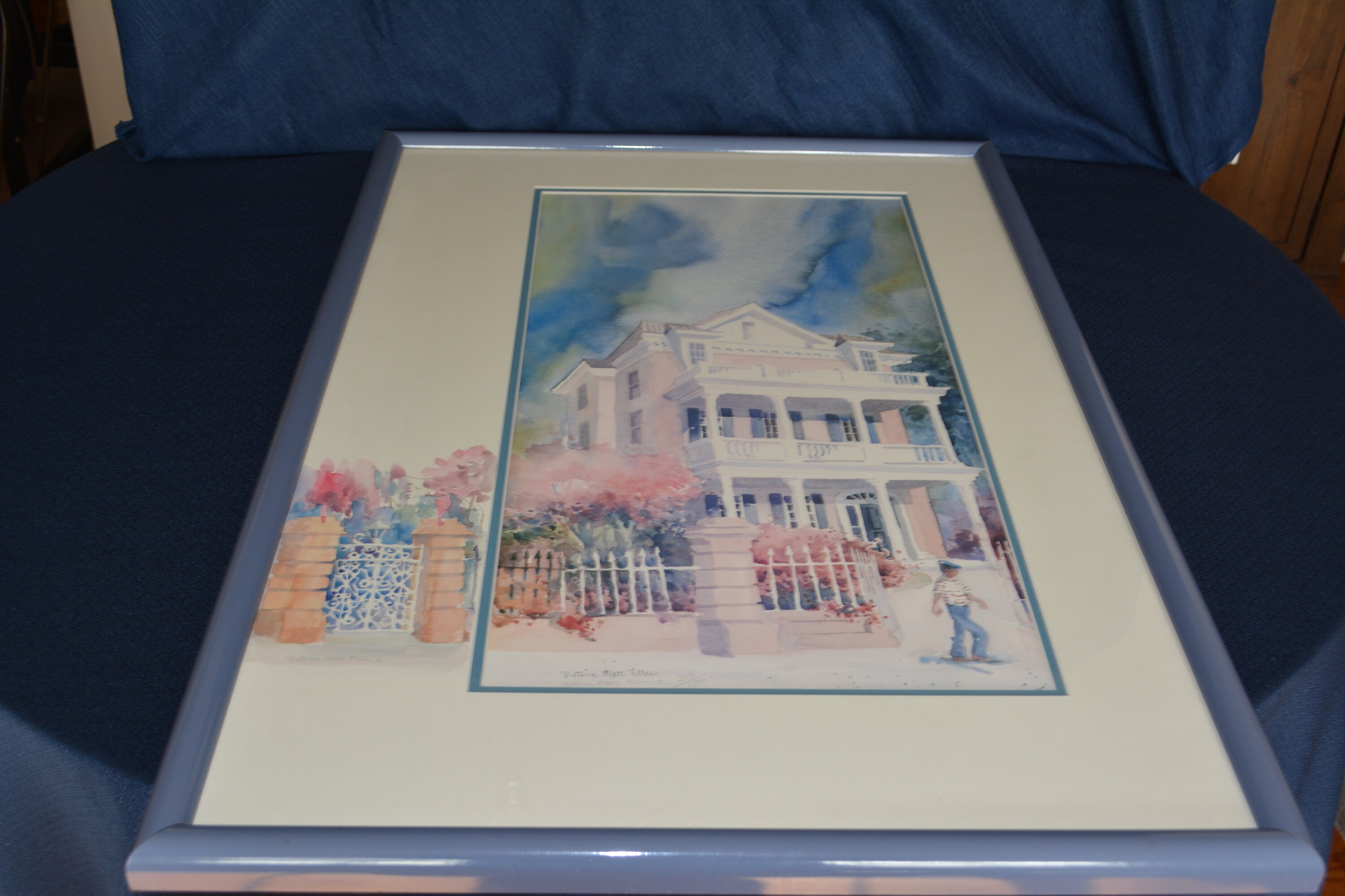 Lithograph/print-vintage Artwork Hand Signed Victoria Platt Ellis 363/ ...