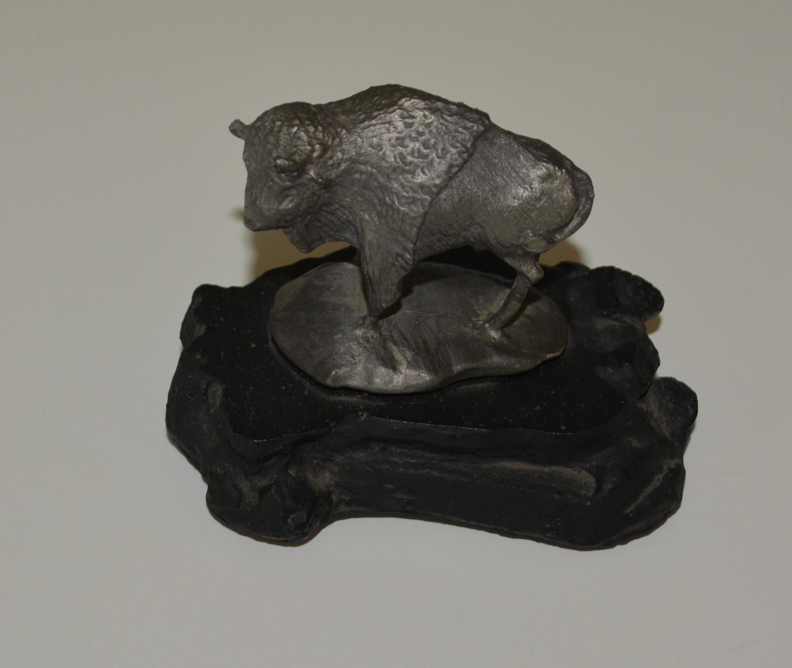 Buffalo on Coal Platform Pewter Figurine-buy 2 Listings for 40% Off - Etsy