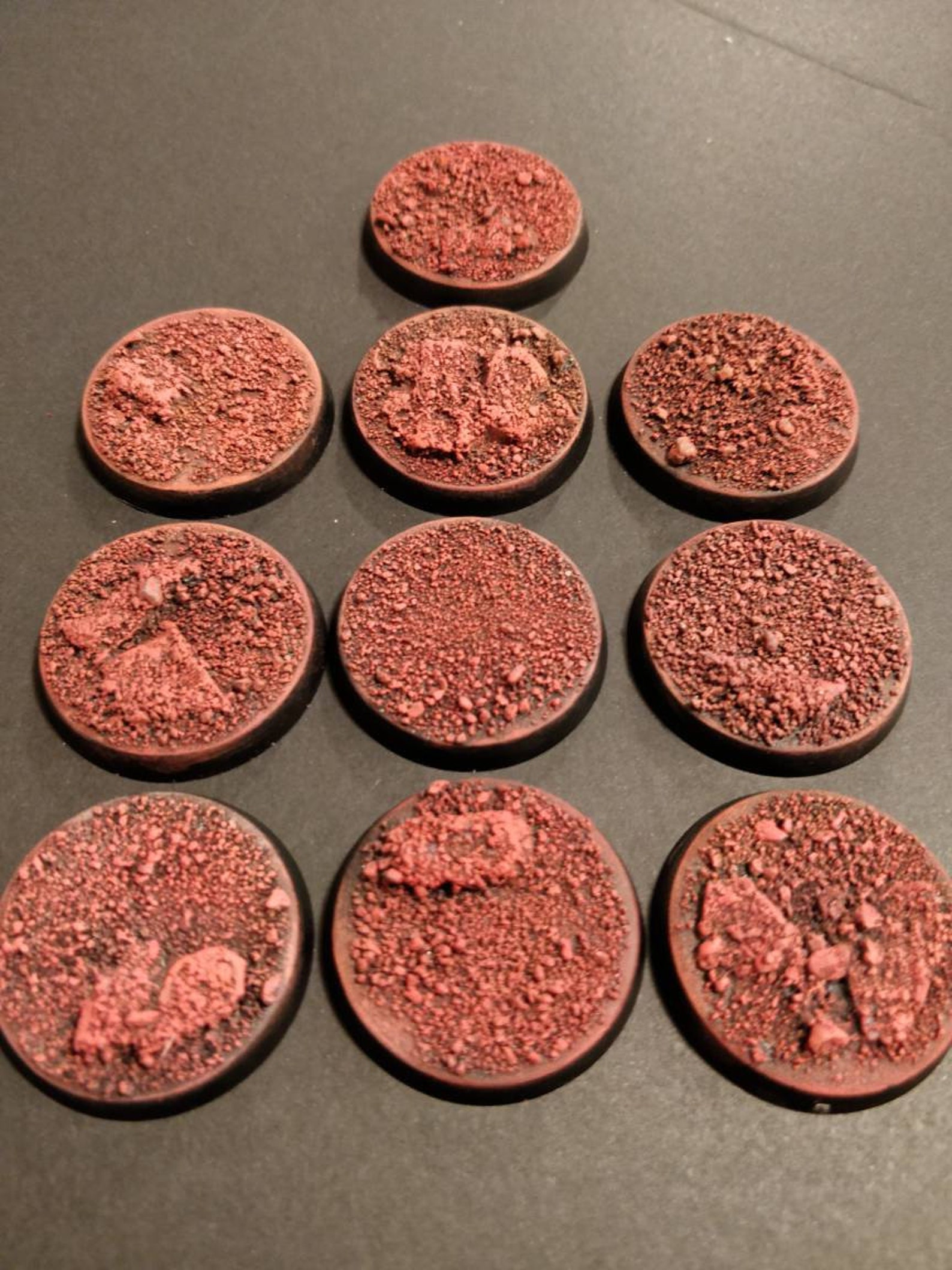 Warhammer 40k Age of Sigmar Miniature Red Mars Bases | Etsy