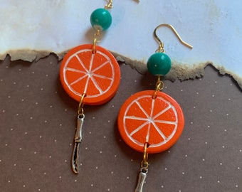 OFMD Our Flag Means Death Jim Orange Inspired Earrings - Etsy
