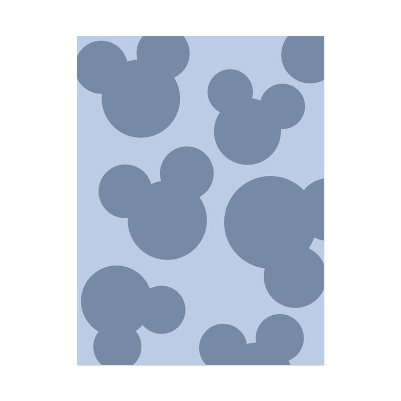 Mickey Mouse Shapes Poster: Playful Nursery Decor - Etsy