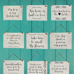 Cute Country Cottage Quotes Hanging Sign, Word Sign, Shabby Chic ...