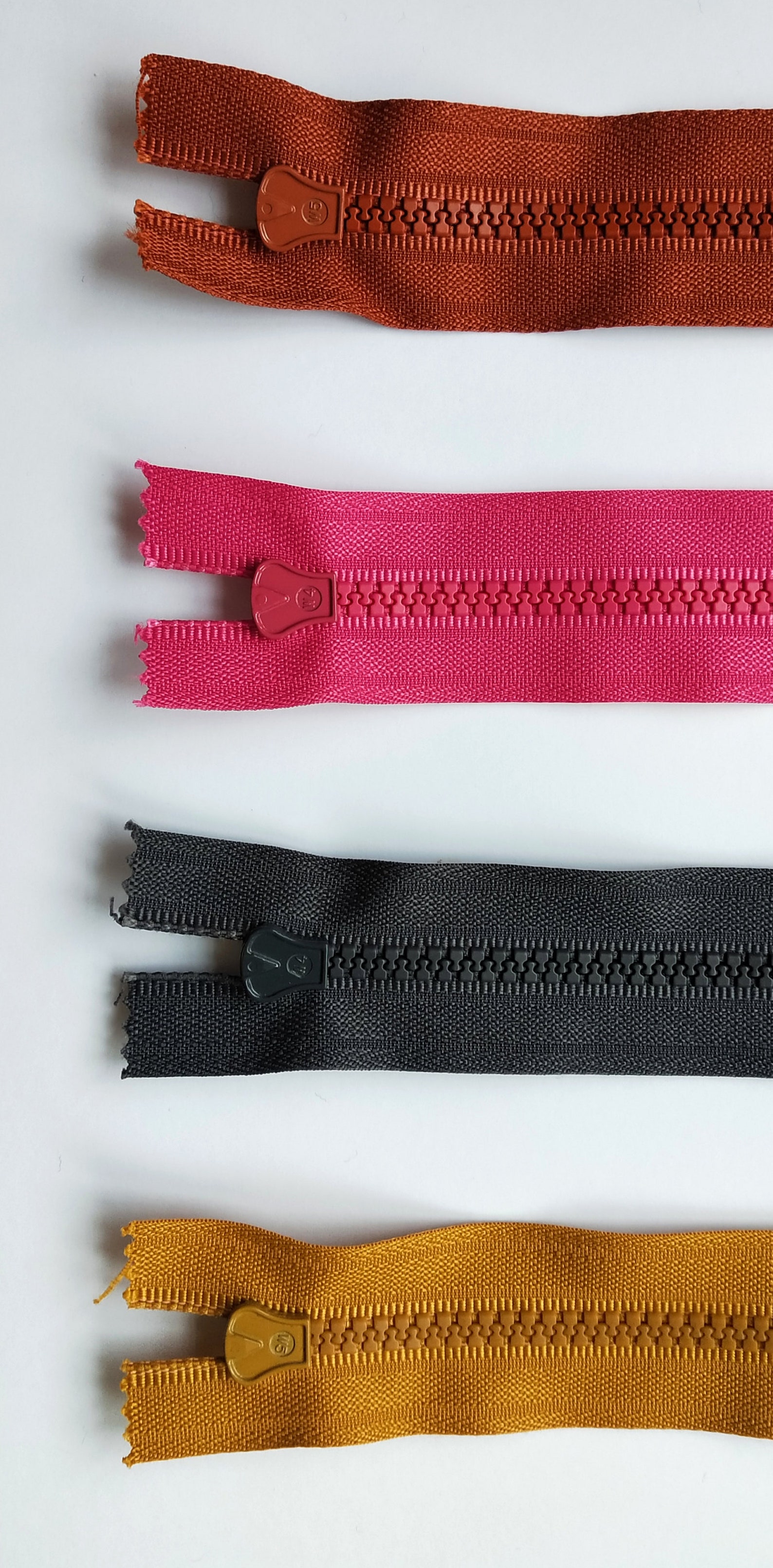 Zipper 25cm / Closed-end Slide Fastener Injected Plastic - Etsy