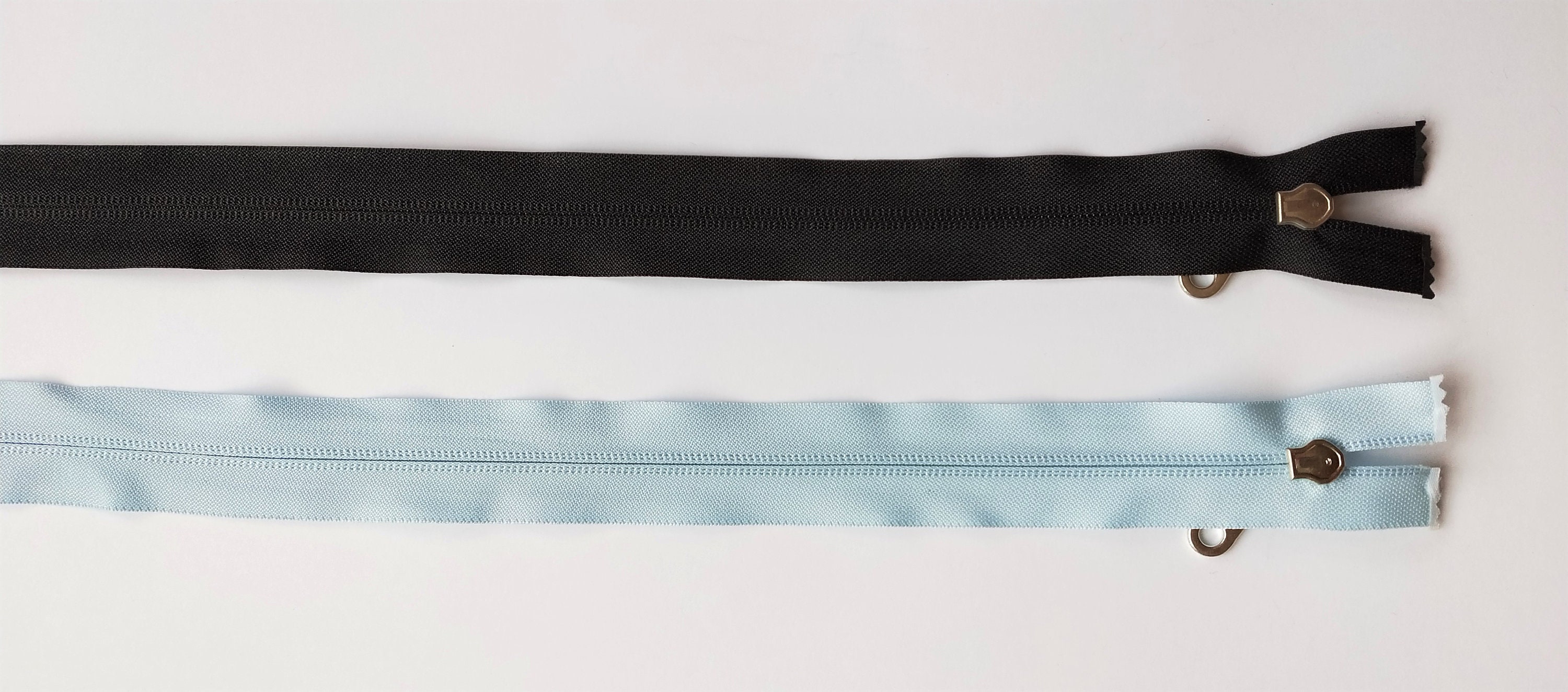 Zipper 63cm / Open-end Slide Fastener Nylon Plastic, Black, Bleu, Mat ...