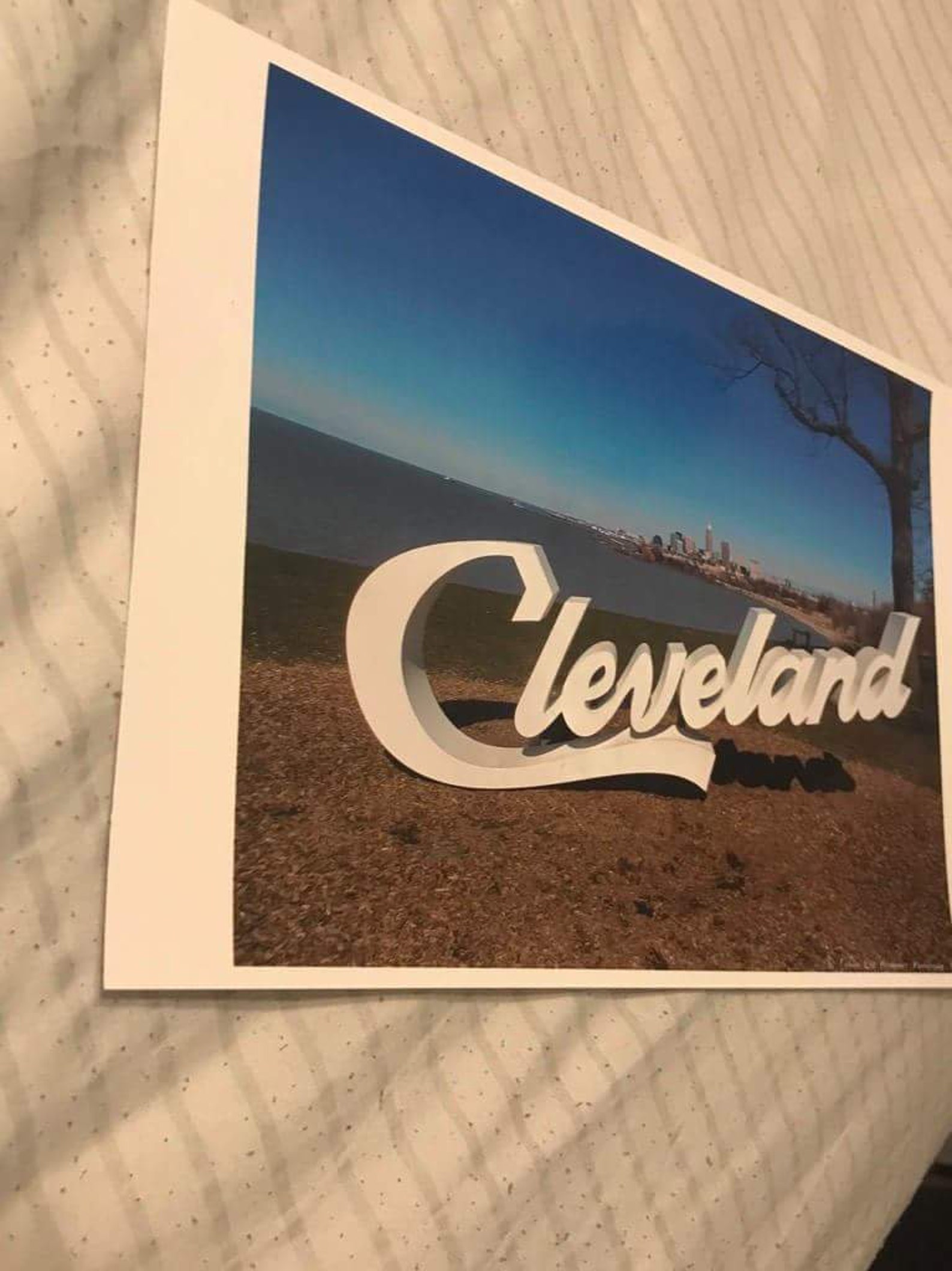 Cleveland Signature Sign Physical Print - Etsy