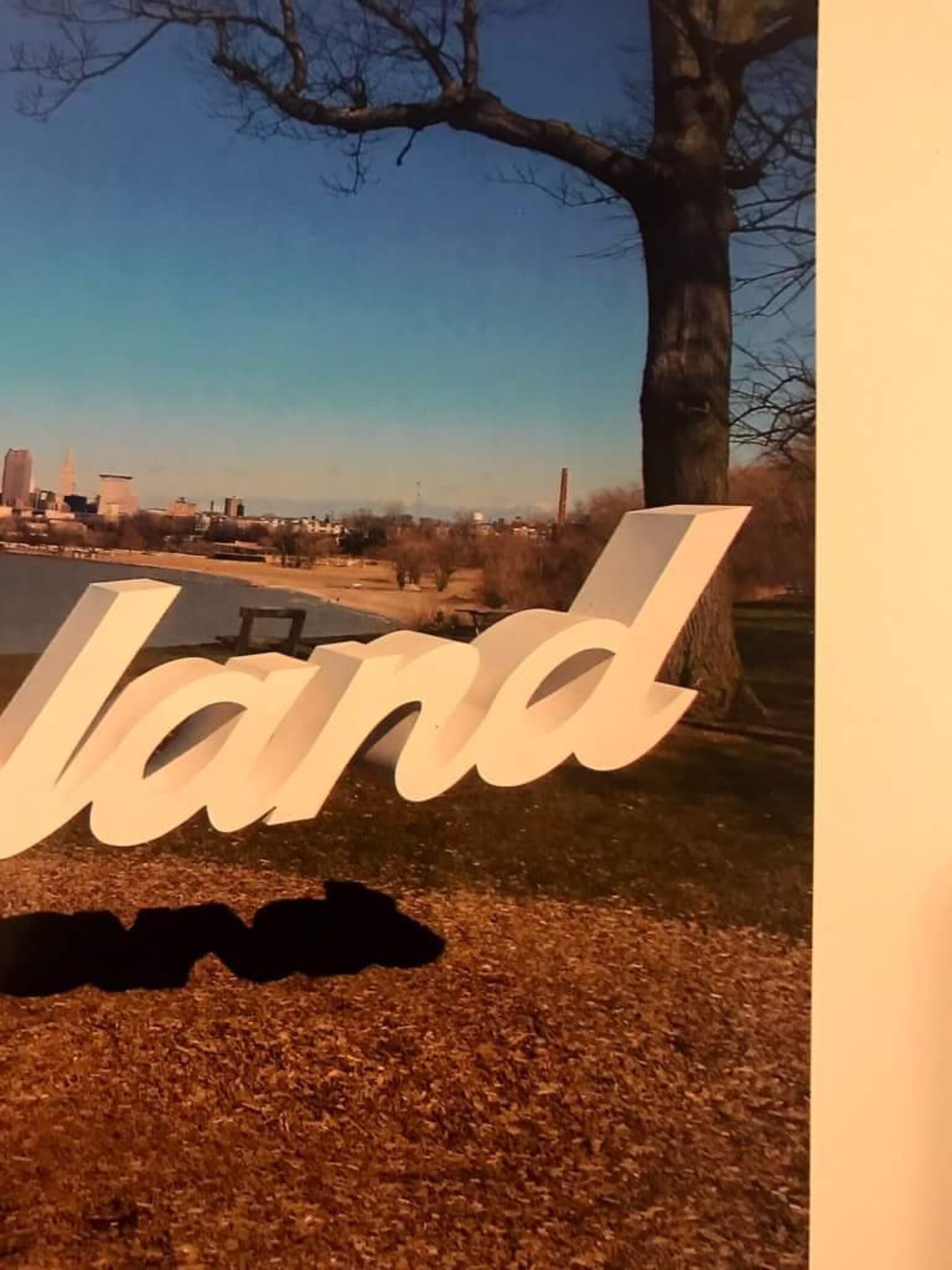 Cleveland Signature Sign Physical Print - Etsy