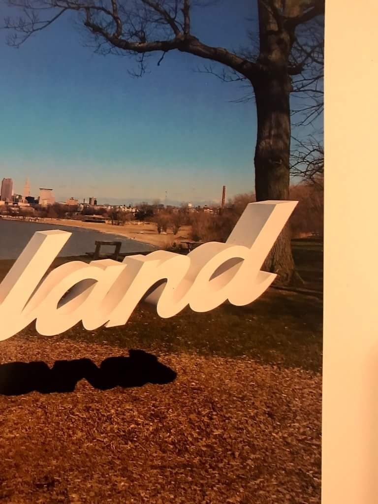Cleveland Signature Sign Physical Print - Etsy