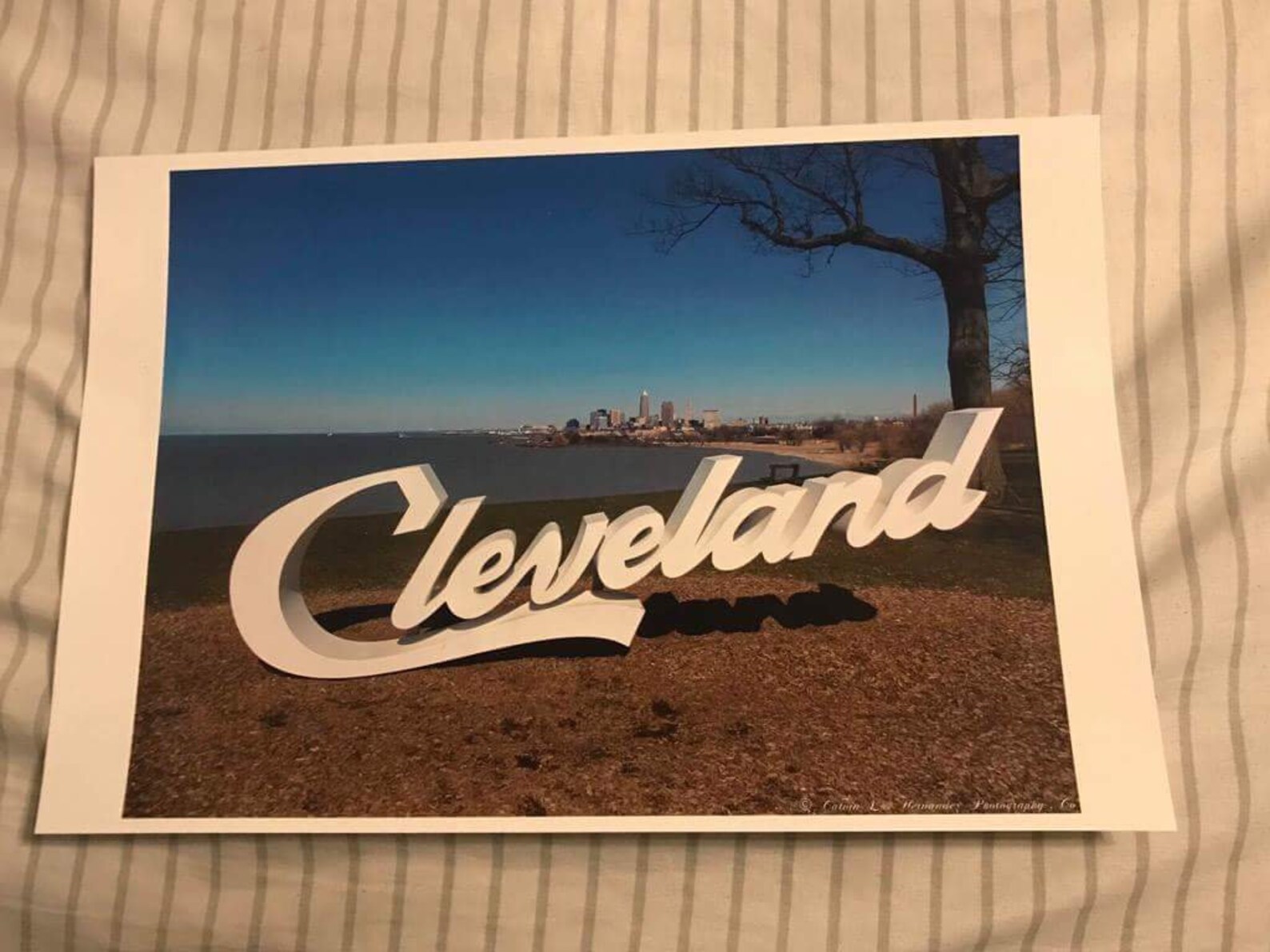 Cleveland Signature Sign Physical Print - Etsy