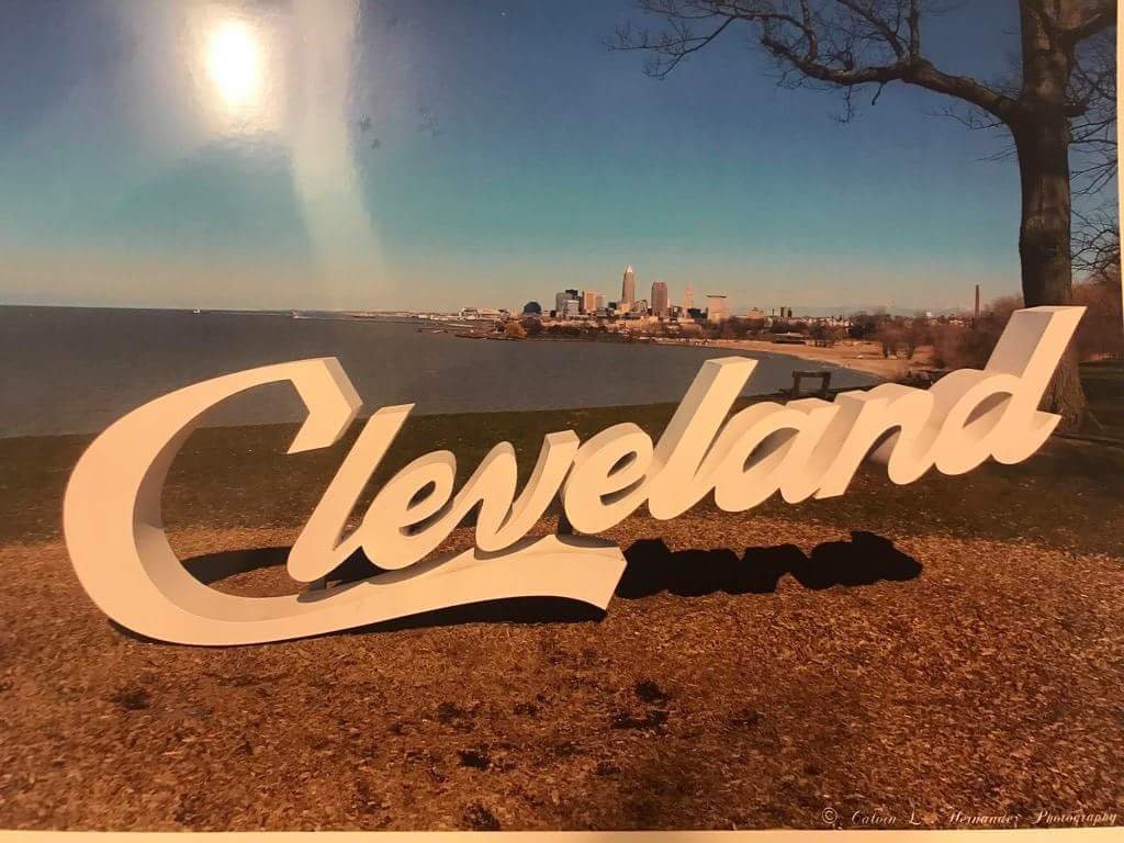 Cleveland Signature Sign Physical Print - Etsy
