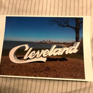Cleveland Signature Sign Physical Print - Etsy
