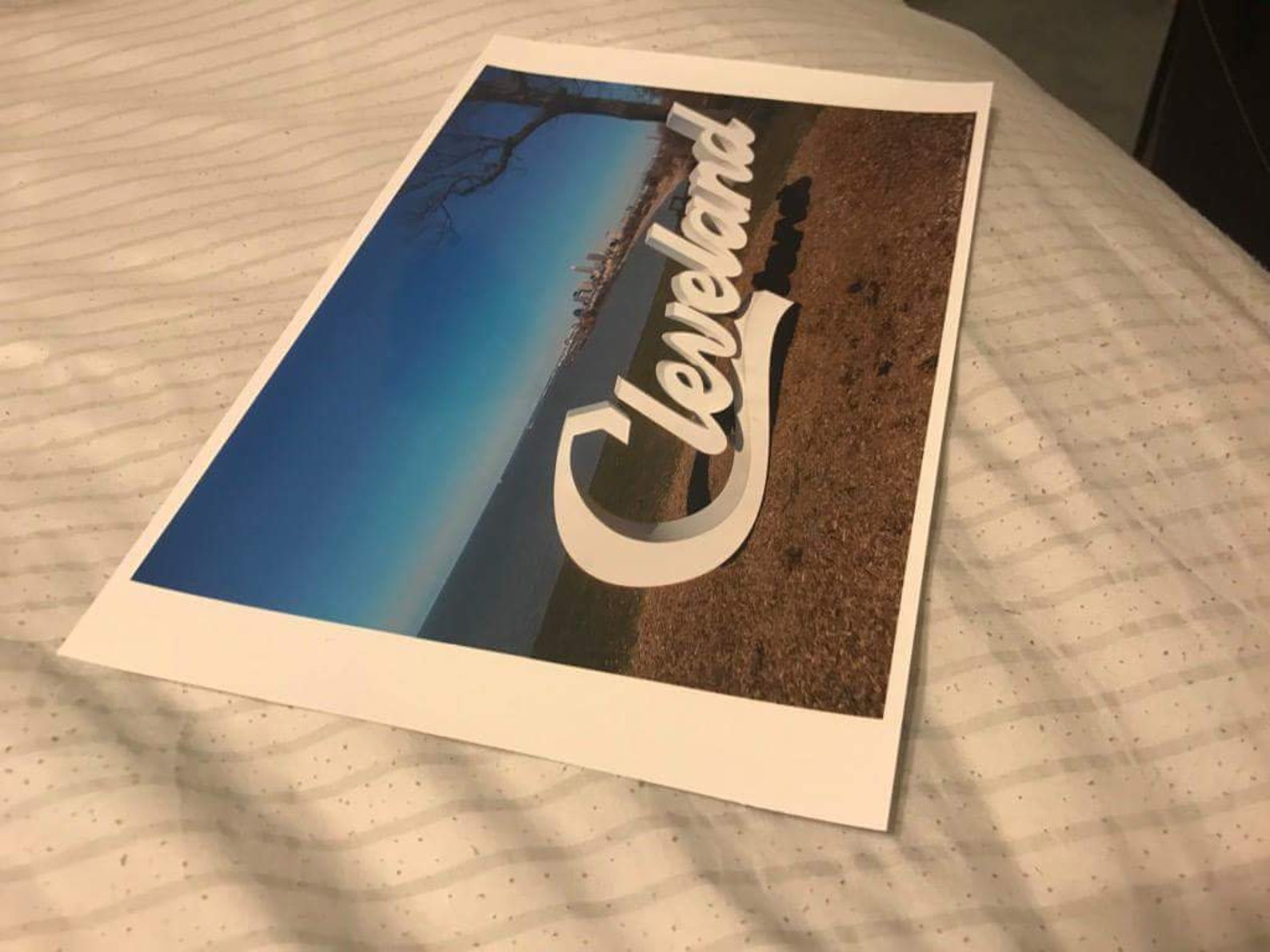 Cleveland Signature Sign Physical Print - Etsy
