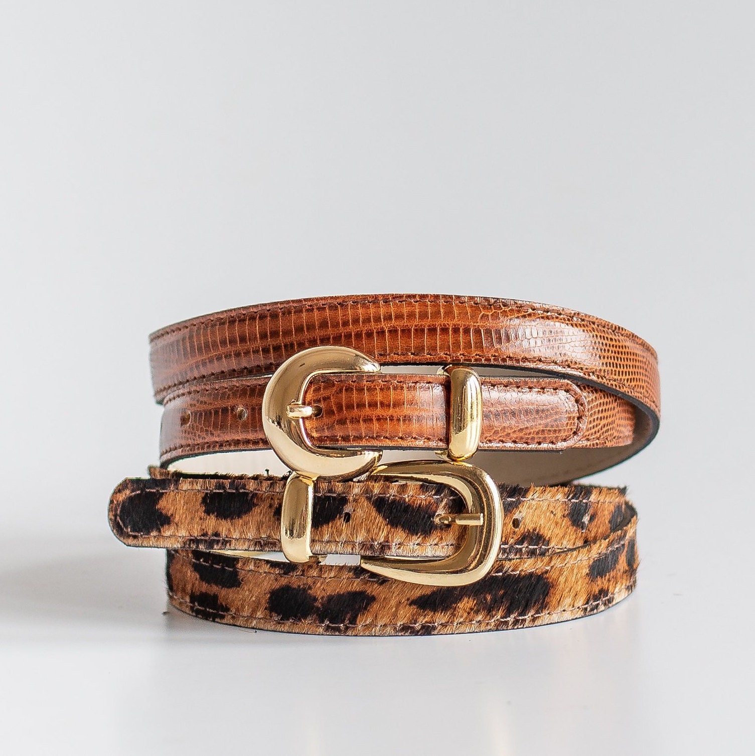 Womens Leather Skinny Belts Tan Brown Leather Belt Slim - Etsy