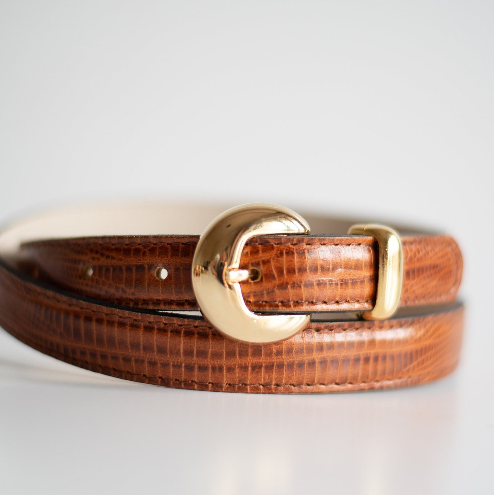 Womens Leather Skinny Belts Tan Brown Leather Belt Slim - Etsy