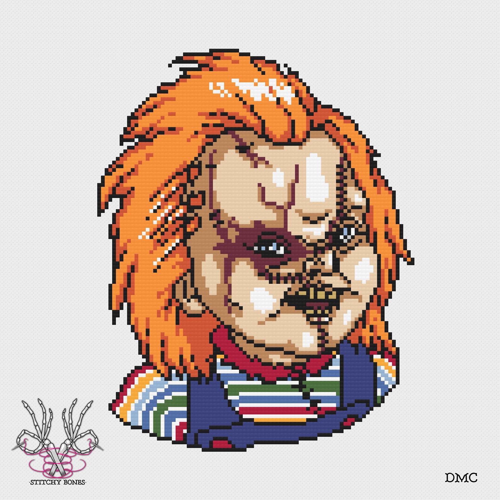 Chucky Child's Play Cross Stitch Pattern PDF - Etsy