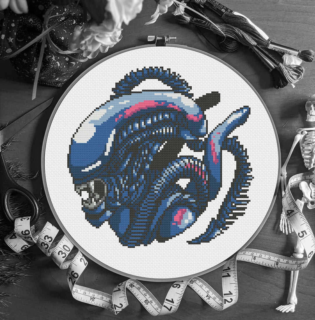 Xenomorph - Alien - Cross Stitch Pattern - PDF - Etsy