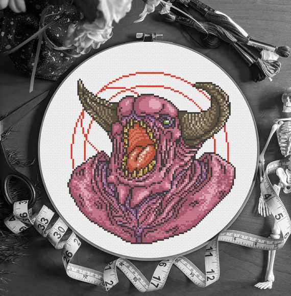 Baron of Hell Doom Cross Stitch Pattern PDF - Etsy