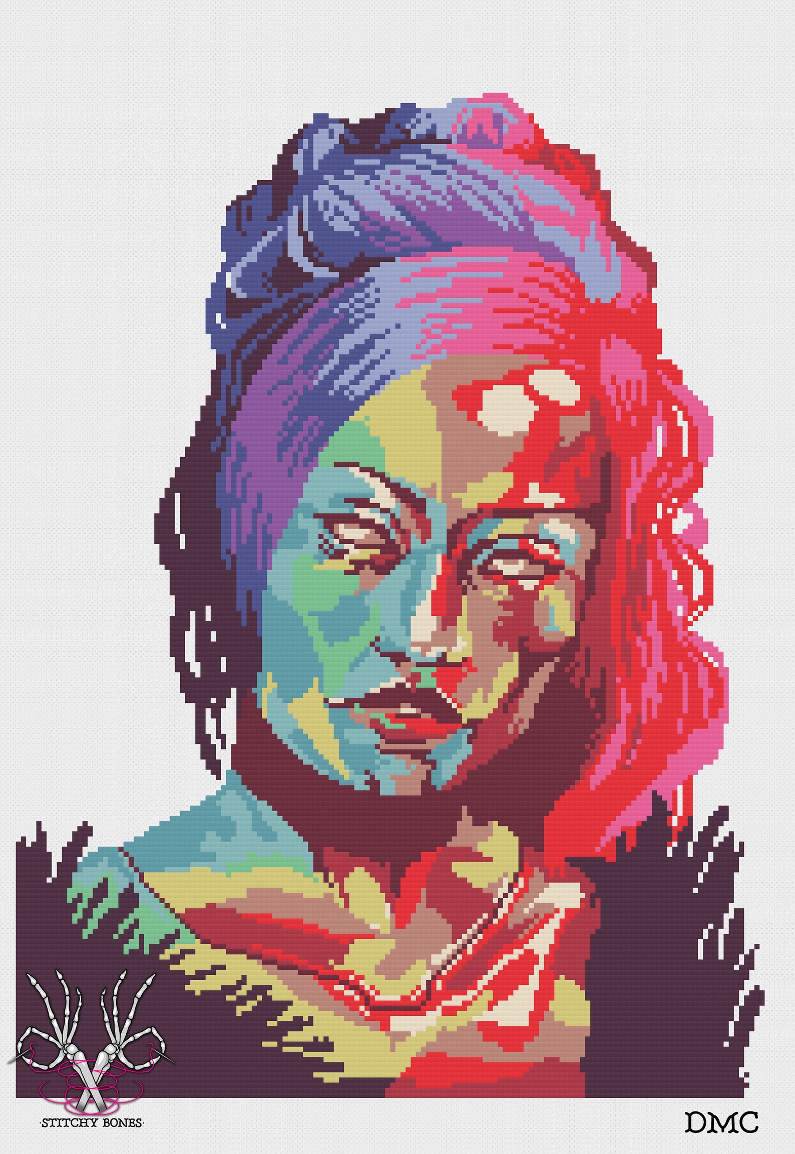 Lizzy Wizzy - Cyberpunk 2077 - Cross Stitch Pattern - PDF - Etsy