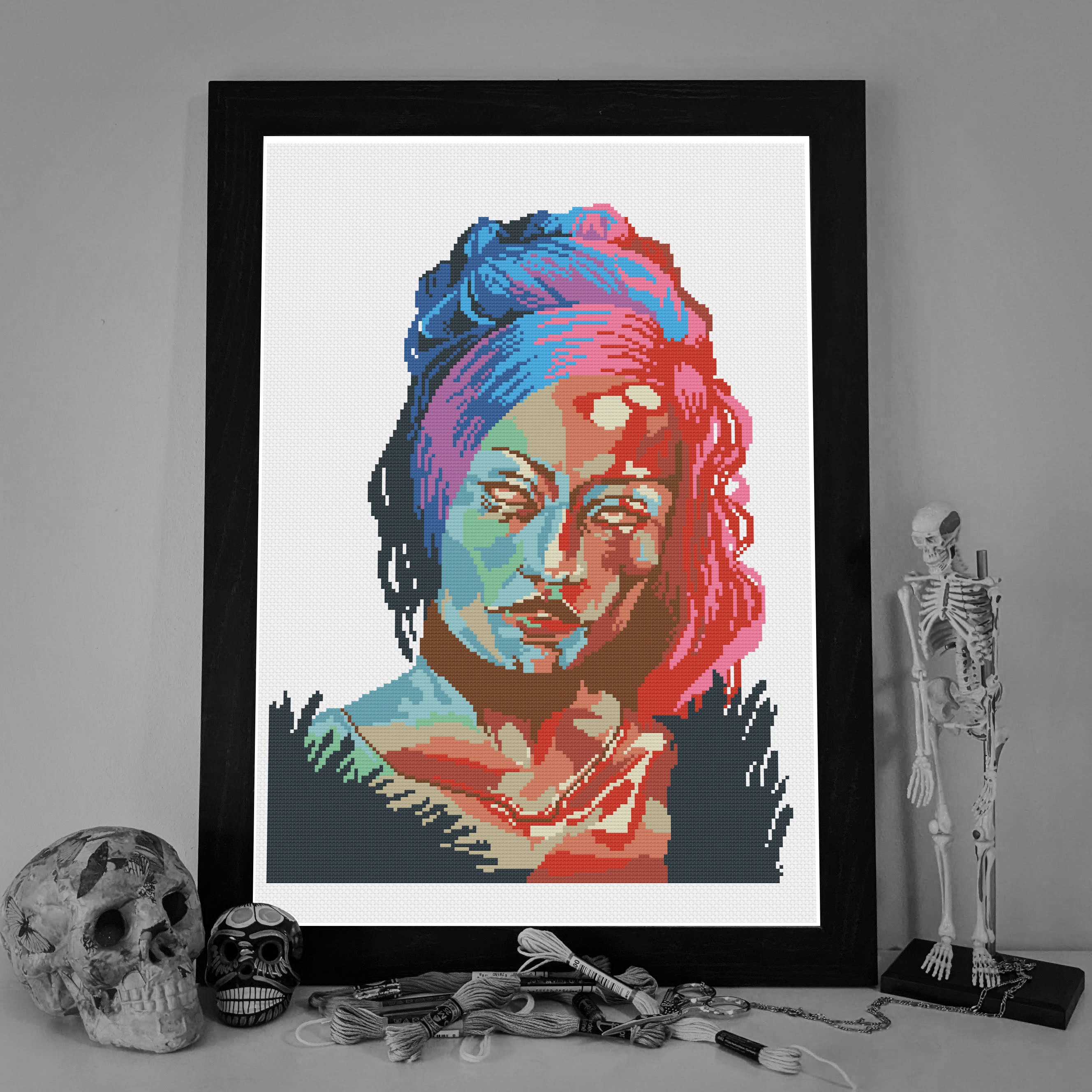 Lizzy Wizzy - Cyberpunk 2077 - Cross Stitch Pattern - PDF - Etsy