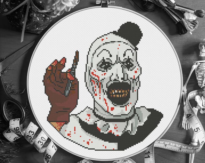 Art the Clown - Terrifier - Cross Stitch Pattern - PDF - Etsy