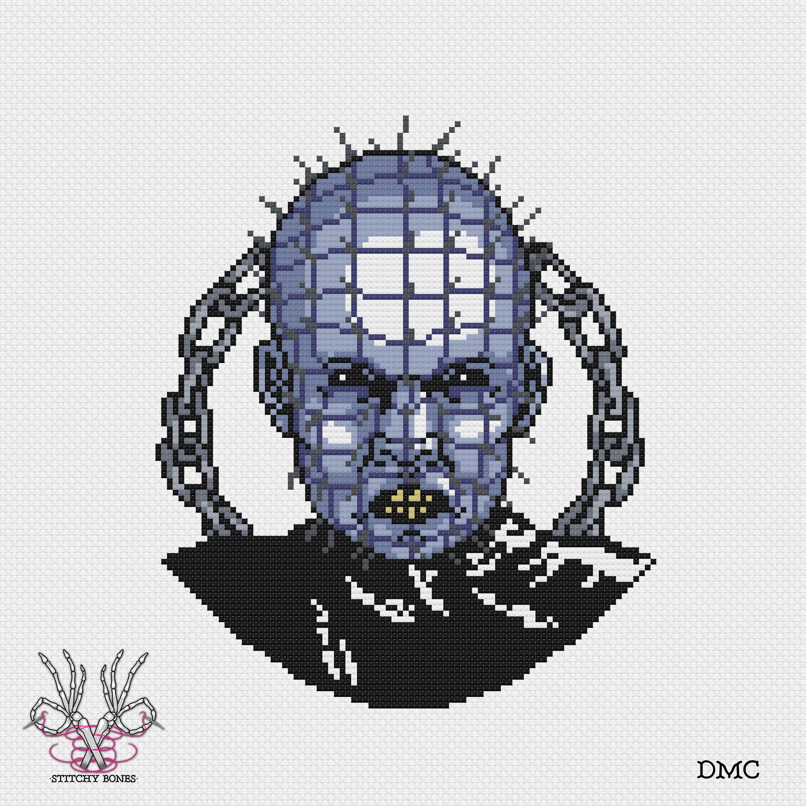 Pinhead Hellraiser Cross Stitch Pattern PDF - Etsy