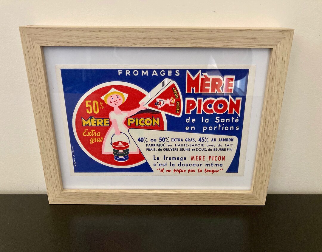 Blotting Paper Advertising Mère Picon Framing Old French Vintage ...