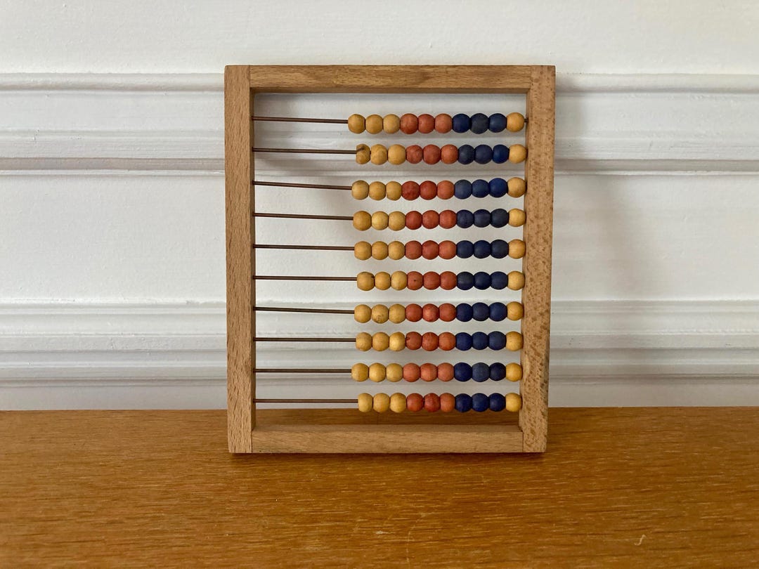 Old French Vintage School Object Abacus - Etsy