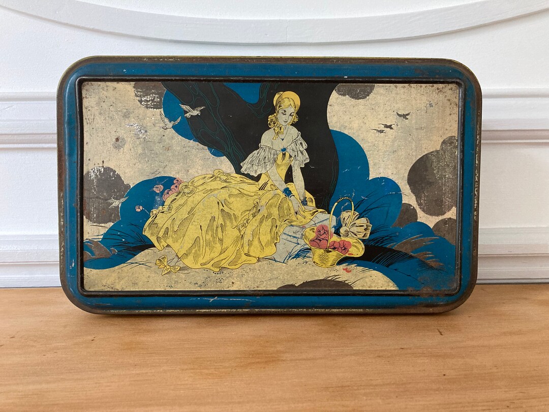 English Biscuit Box French Cakes Vintage Iron Cake Box - Etsy