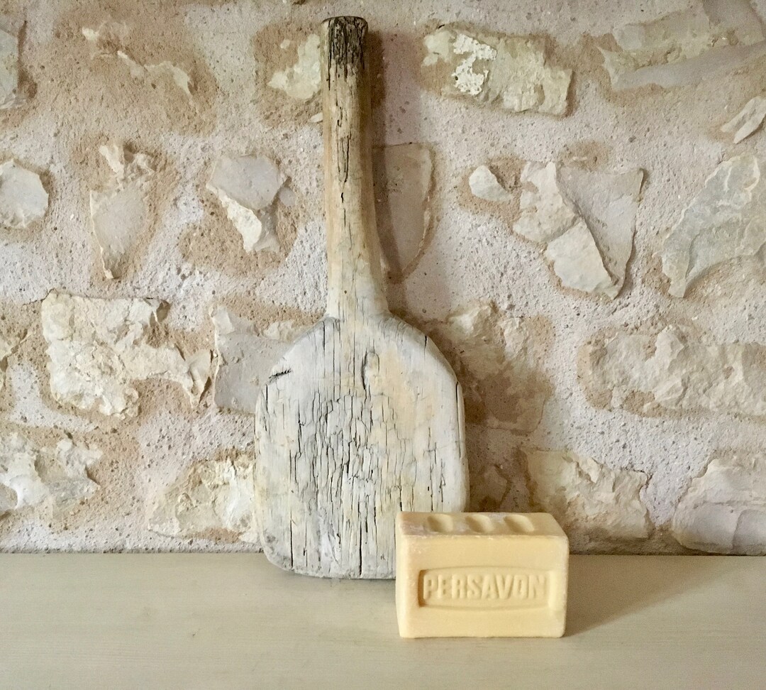 Old French One-piece Wooden Laundry Beater Vintage Laundry Wooden ...