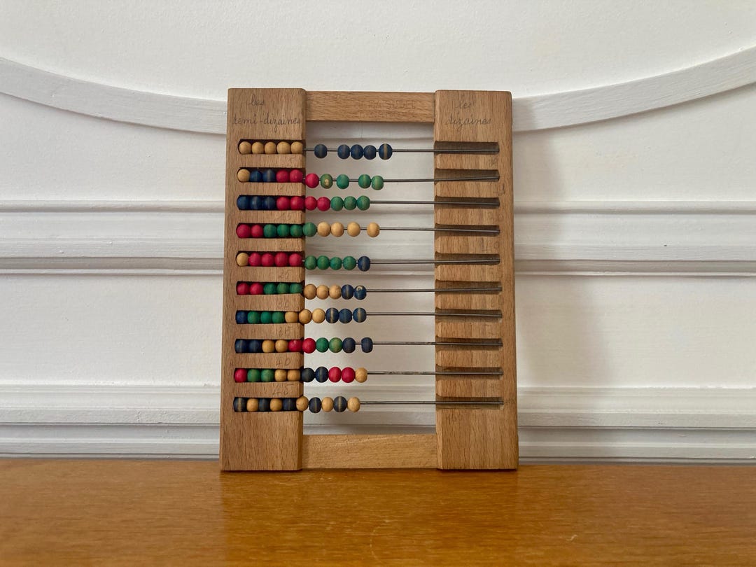 Old French Vintage School Object Abacus - Etsy