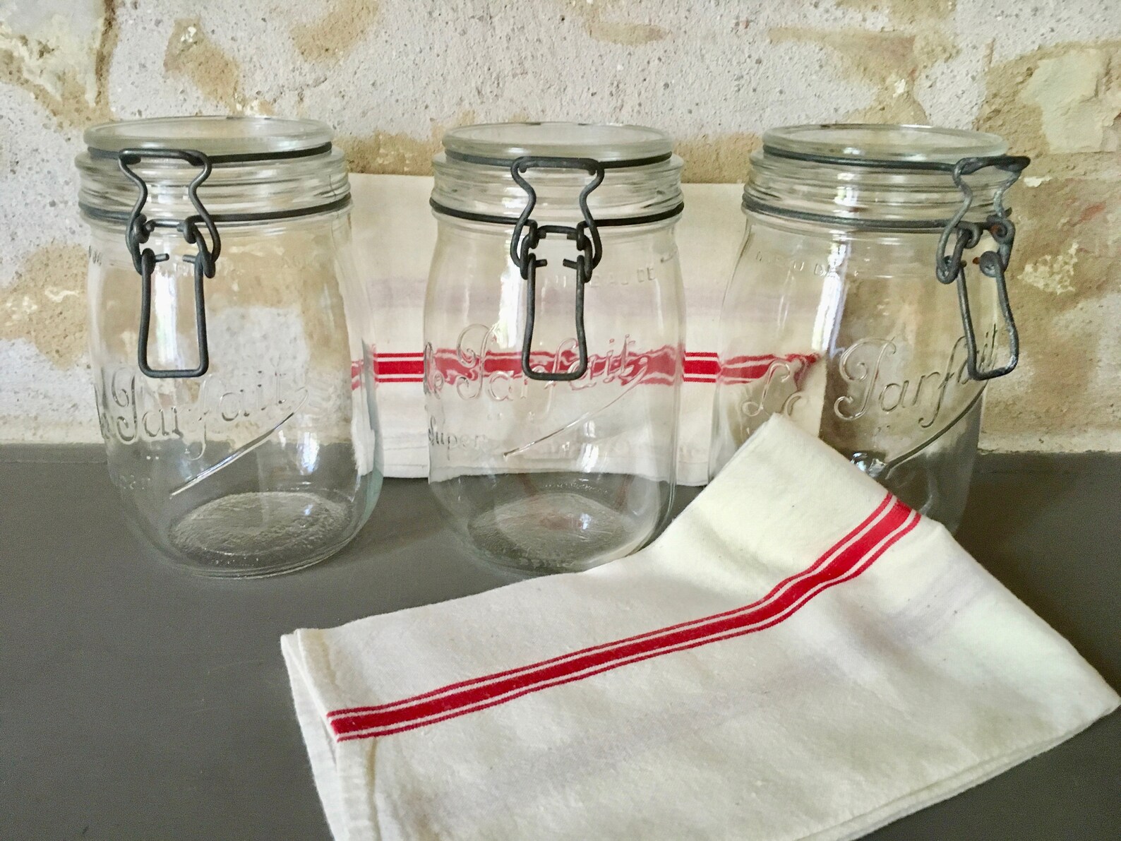 Bocal Le Pratique verre ancien French vintage Le Pratique - Etsy France