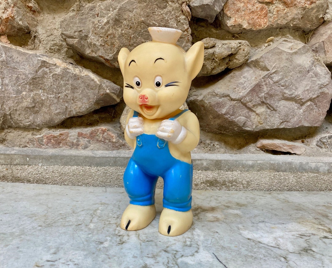 Old Toy Squeaker Little Disney Little French Pig Vintage Squeaky Walt ...