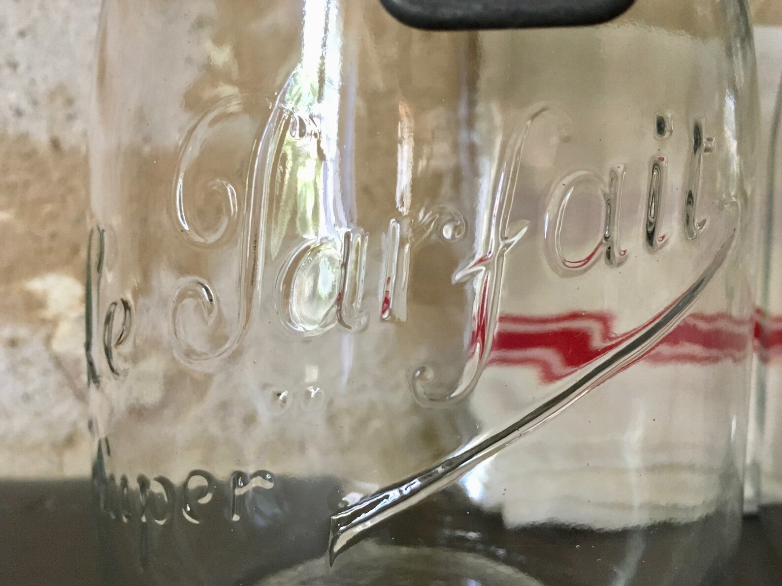 Bocal Le Pratique verre ancien French vintage Le Pratique - Etsy France
