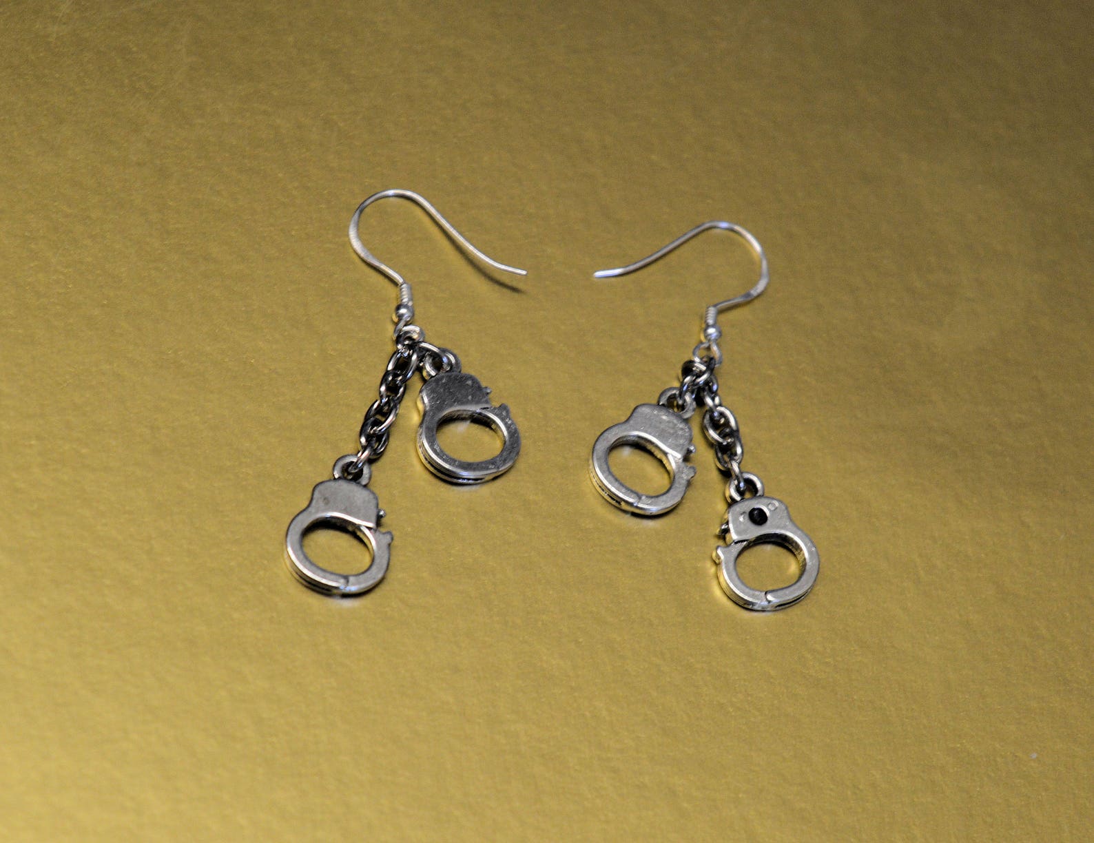 Handcuff Earrings on 925 Sterling Silver ear hooks. | Etsy