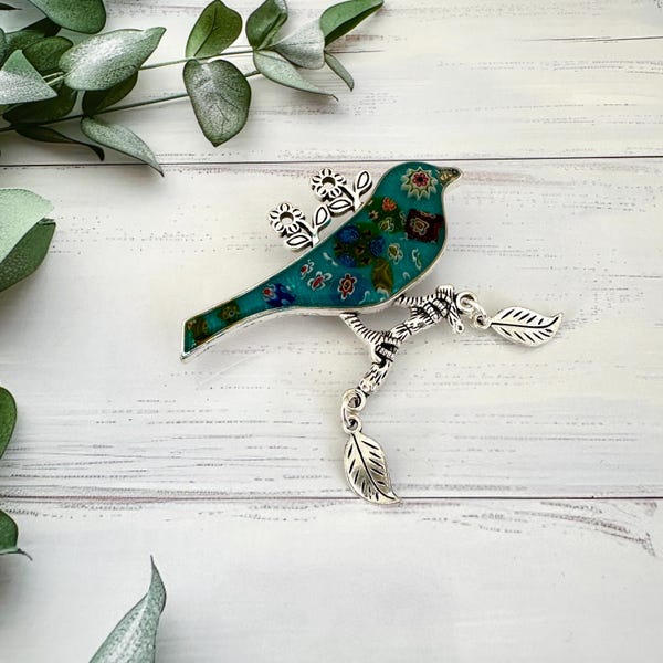 Bird Brooch - Etsy