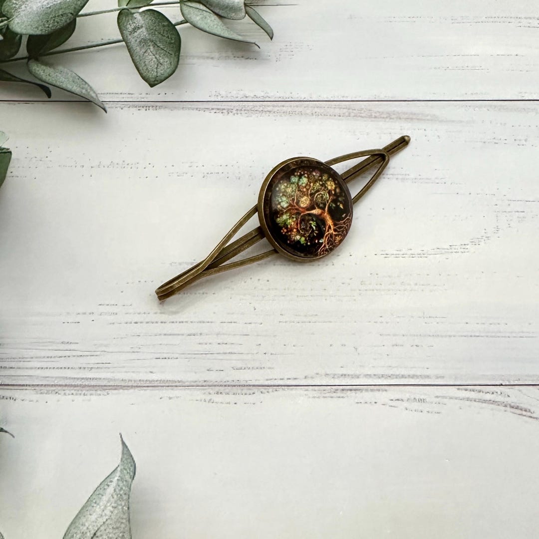 Blossom Tree Hair Slide, Bronze Metal Hairgrip, Autumn Hair Clip - Etsy