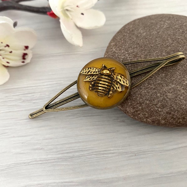 Bumble Bee Hair Clip - Etsy