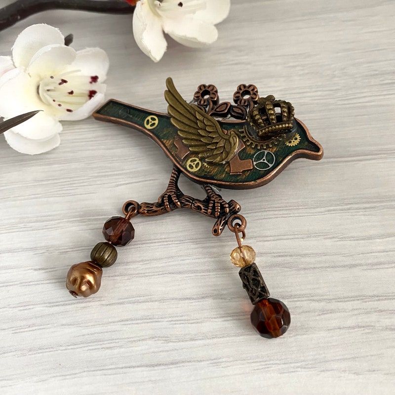 Steampunk Brooch - Etsy