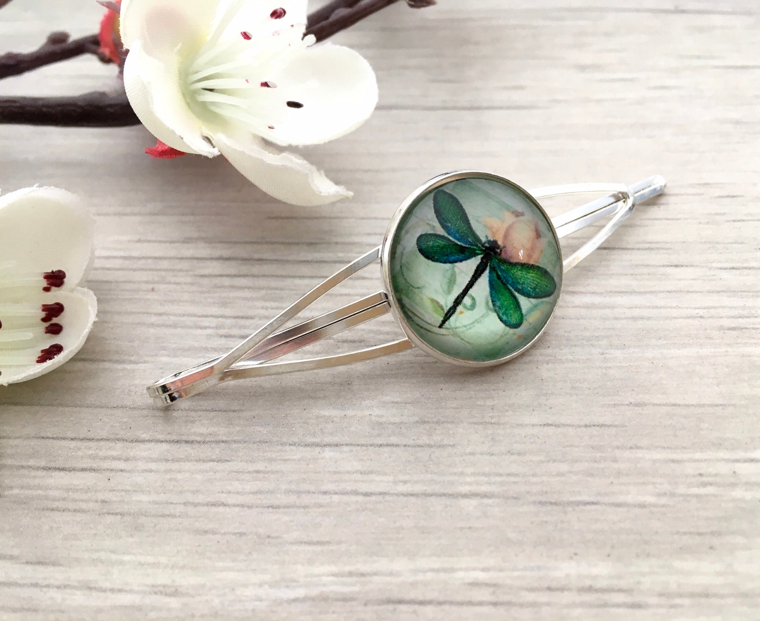 Dragonfly bar clip Hair accessories for women Decorative | Etsy