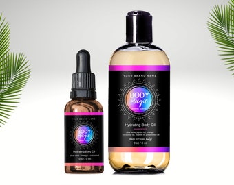 Body Oil Label | Etsy