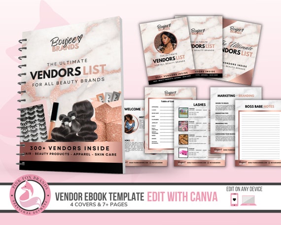 VENDOR EBOOK TEMPLATE Vendor List Ebook This is a Template - Etsy