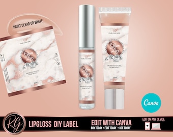 Lip Gloss Labels - Etsy