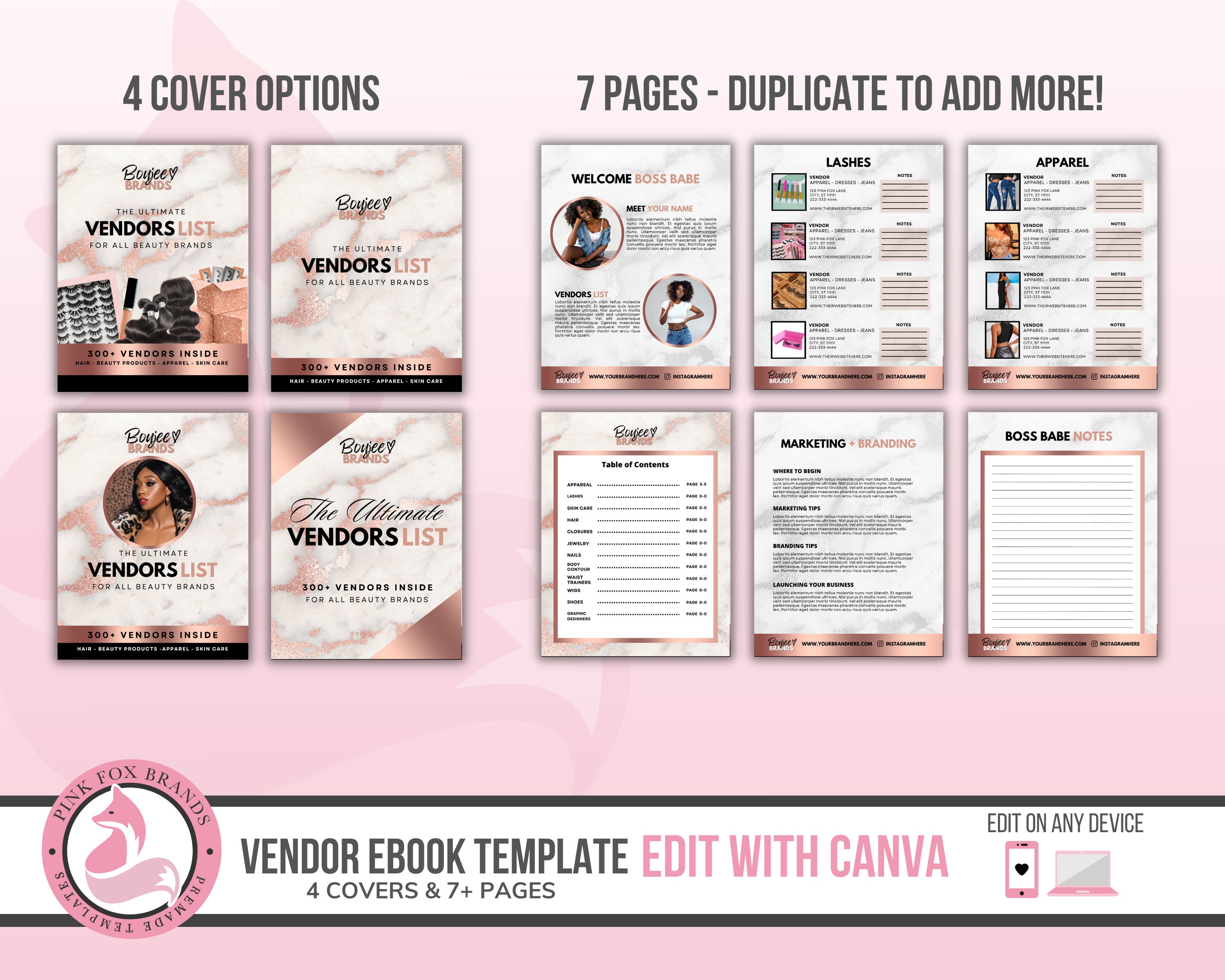 VENDOR EBOOK TEMPLATE Vendor List Ebook This is a Template - Etsy