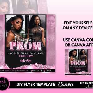 DIY Custom Prom Dress Flyer, Prom Fashion Flyer, Prom Makeup Flyer ...
