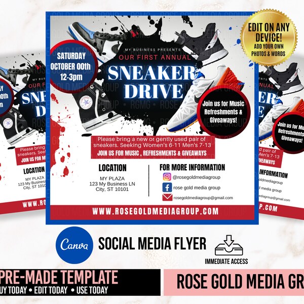 Sneaker Ball Flyer - Etsy