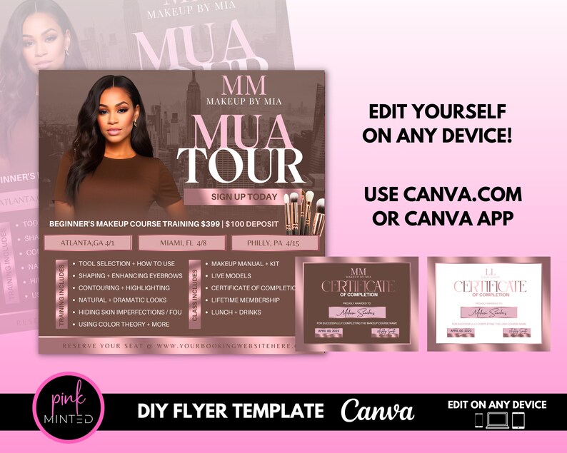 MUA TRAINING FLYER Makeup Training Flyer Lash Training - Etsy