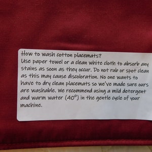 Red White Blue Denim Placemats Homespun Placemats Fourth of July Table ...