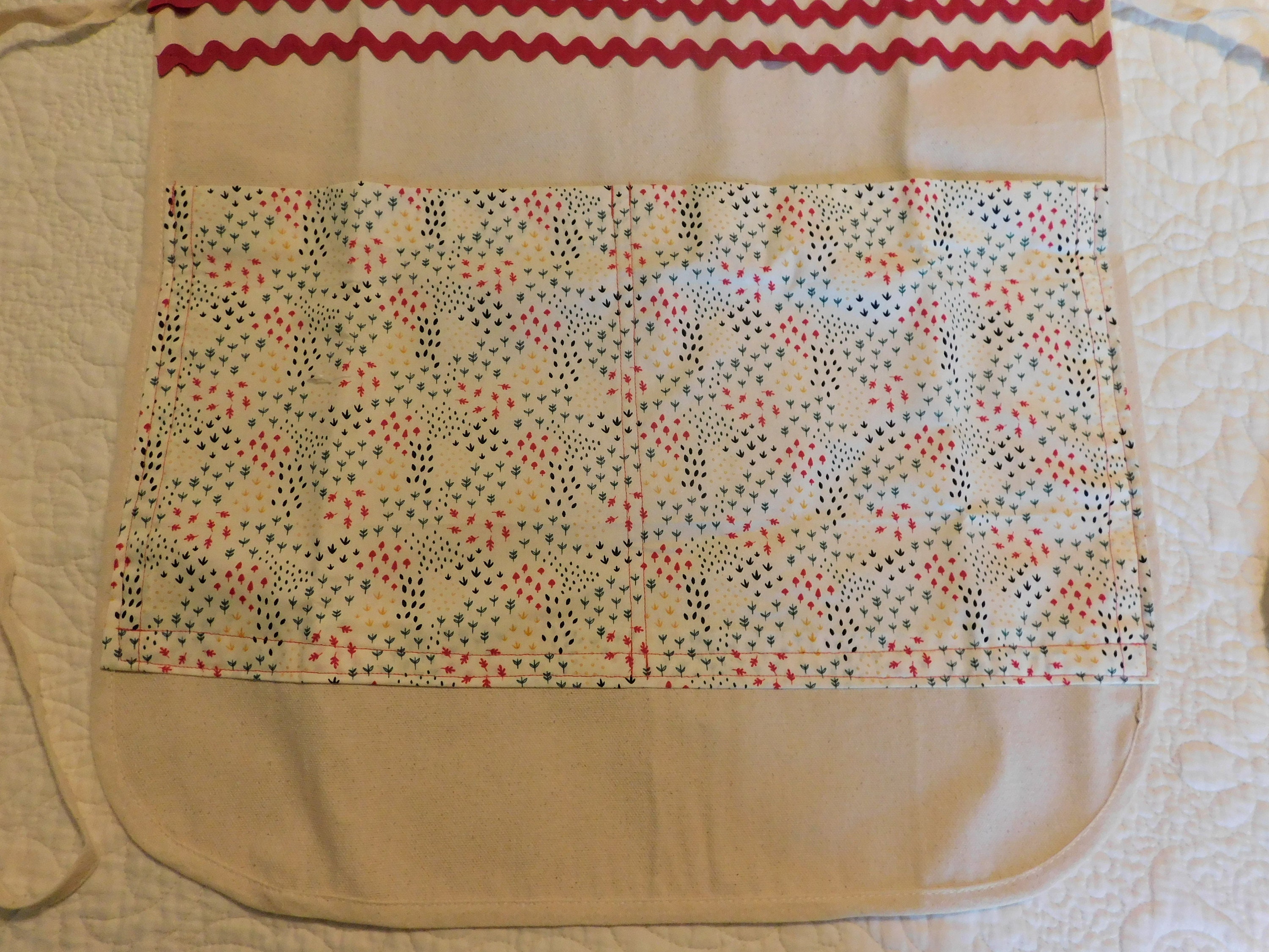 Vintage Styled Canvas Christmas Apron Christmas Aprons Cooking - Etsy