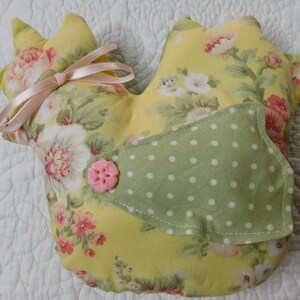 Cottage Farmhouse Chickens Cottage Rose Chickens Stuffed Chickens Plush ...