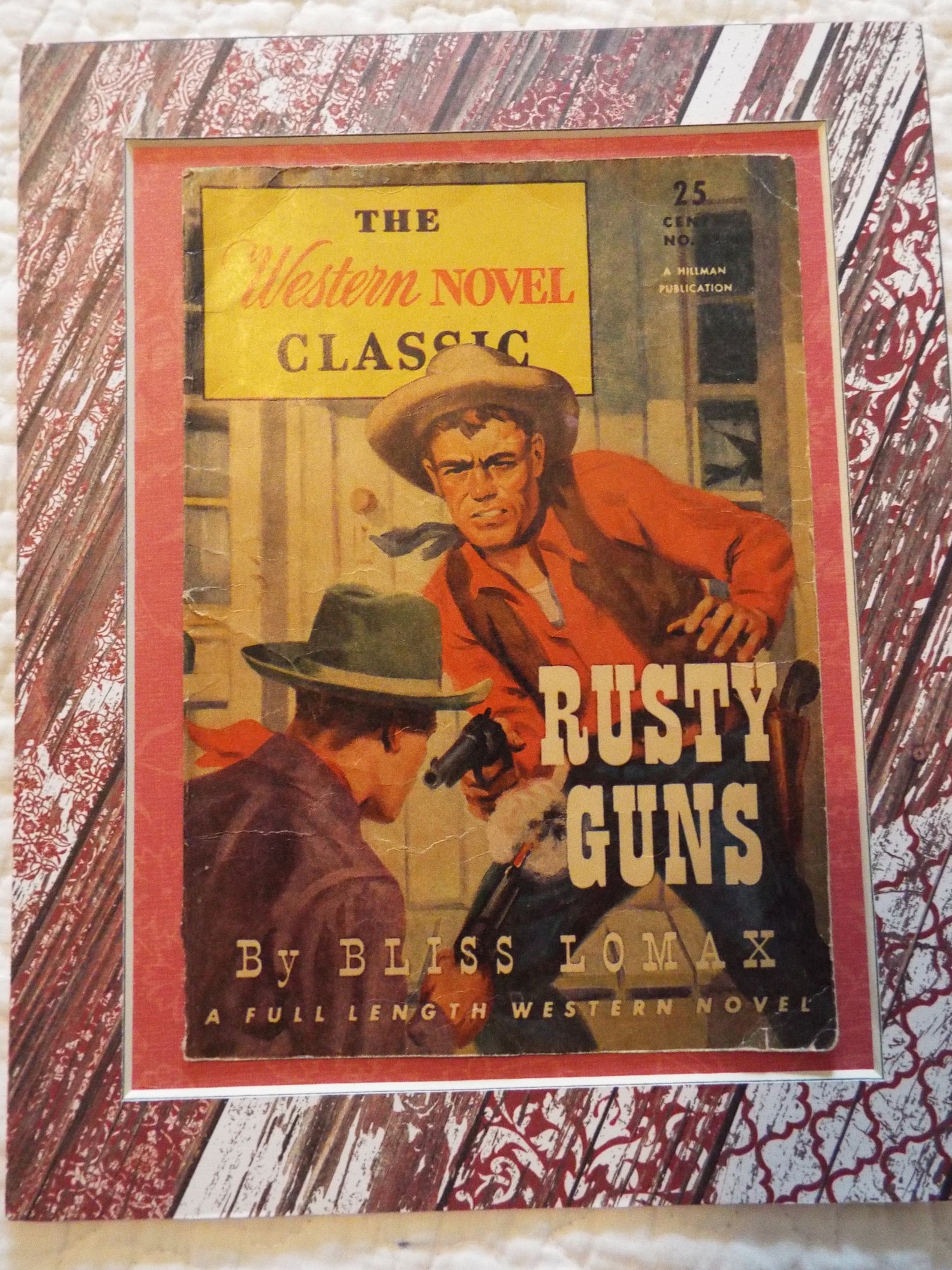 Vintage Western Cowboy Book Covers Matted for Framing - Etsy